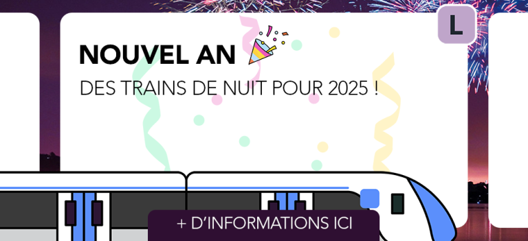 Un Nouvel An en toute tranquillité : des trains de nuit pour 2025